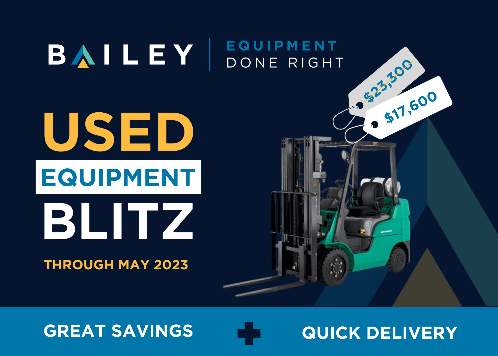 Bailey Launches the May Used Equipment Blitz Event